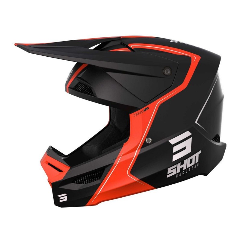 Helmet SHOT Furious Reflex matte orange