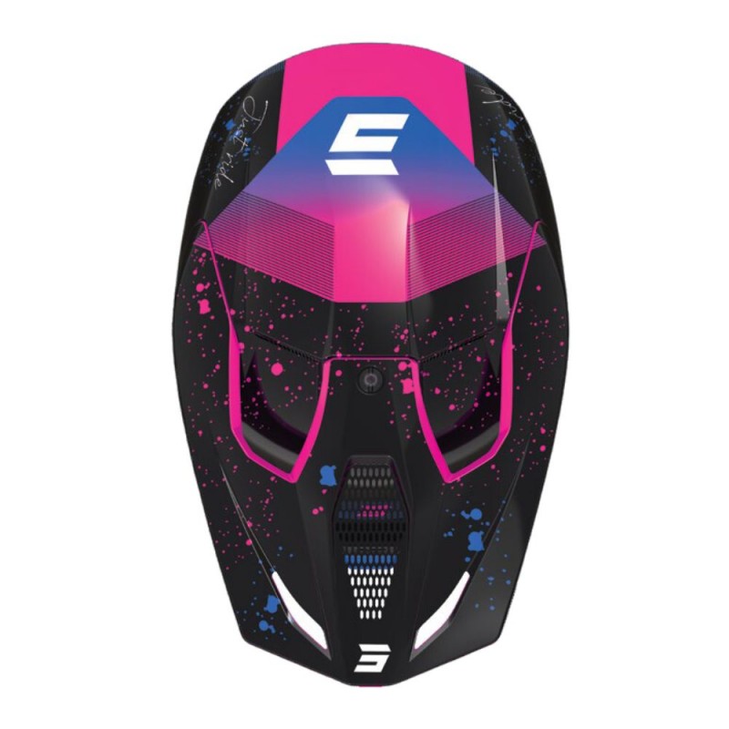 Helmet SHOT Furious Kid Matrix purple glossy