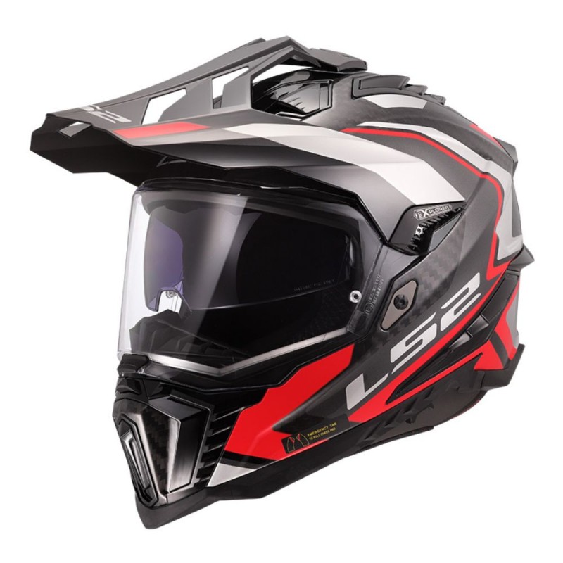 Casco LS2 MX701 Explorer C Frontier II rojo