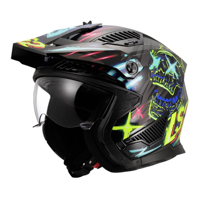Casco LS2 OF606 Drifter Rayz negro / azul