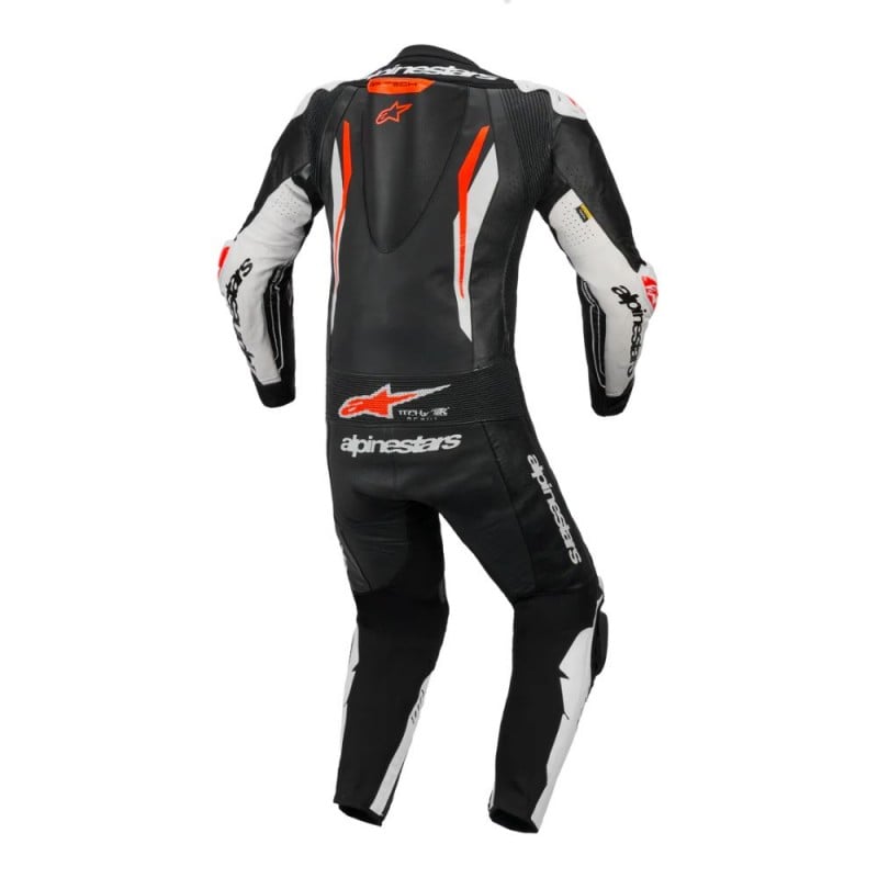 Costume ALPINESTARS GP Tech V5 1 PC noir / blanc / rouge fluo