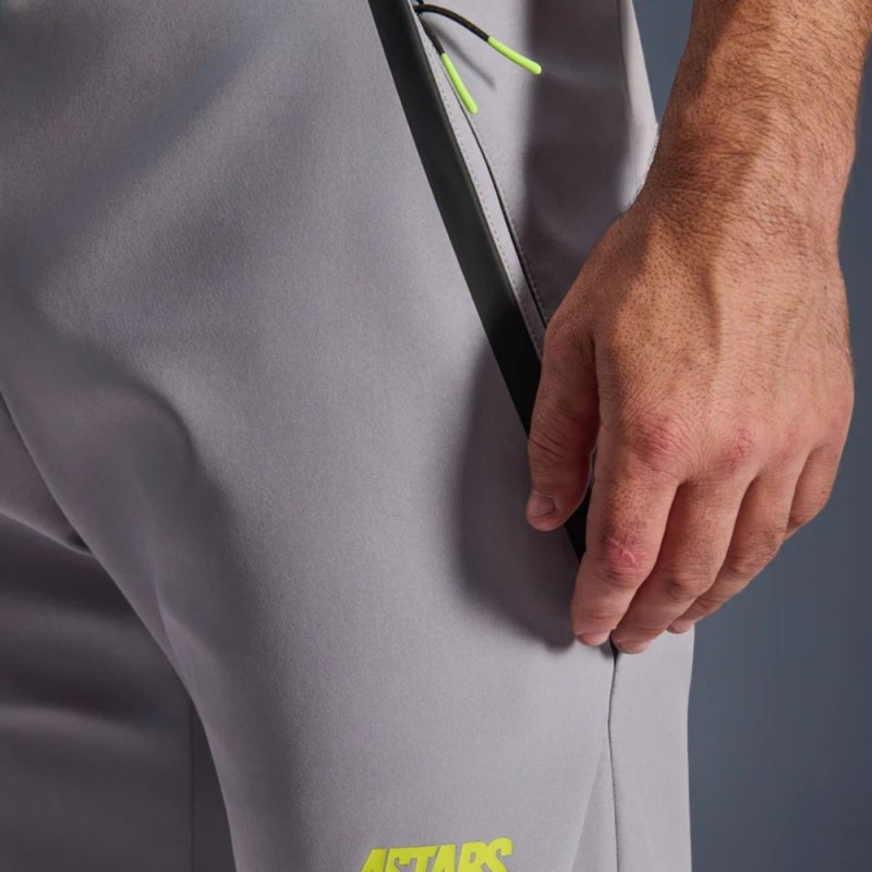 Calças ALPINESTARS Aeroshell cinza mid / amarelo fluo