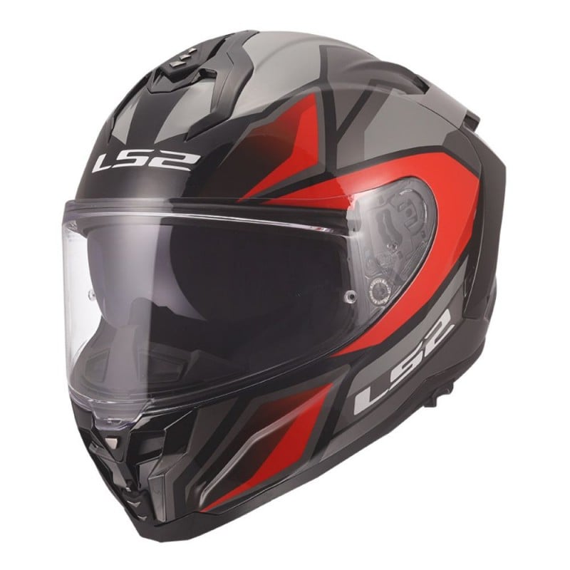 LS2 FF817 Challenger II Viper gris brillante / rojo