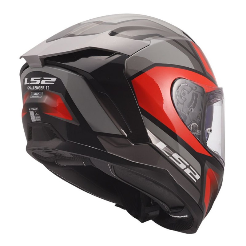 Helmet LS2 FF817 Challenger II Viper gloss gray / red