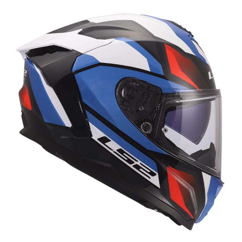 Casco LS2 FF817 Challenger II Viper blanco brillante / azul / rojo