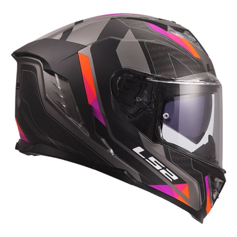 Casco LS2 FF818 Storm III Sporty gris mate / púrpura