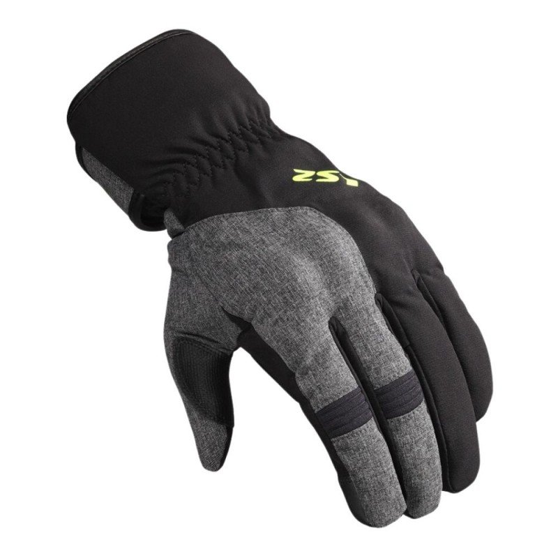 Gloves LS2 URBS II black / gray / h-v yellow
