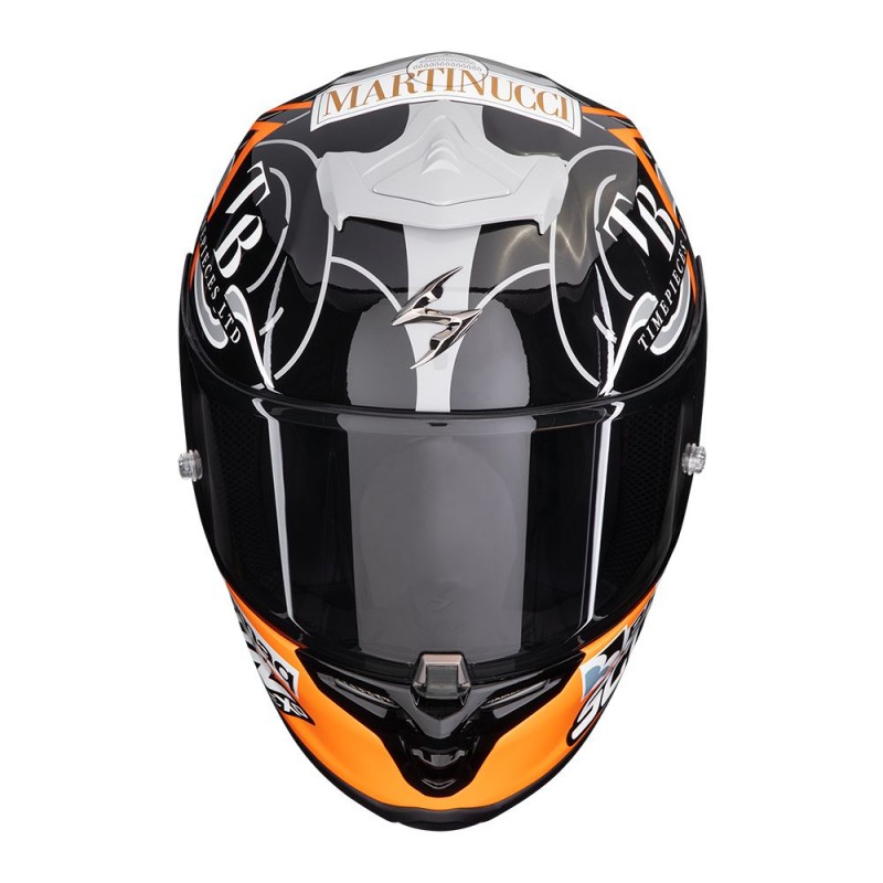 Capacete SCORPION EXO-R1 Evo Air Fim Racing 1 Replica Aron 2024