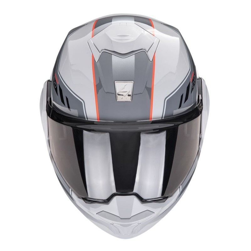 Capacete SCORPION EXO-Tech Evo Socius cinza / vermelho