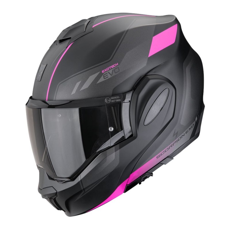 Casque SCORPION EXO-Tech Evo Socius noir mat / rose
