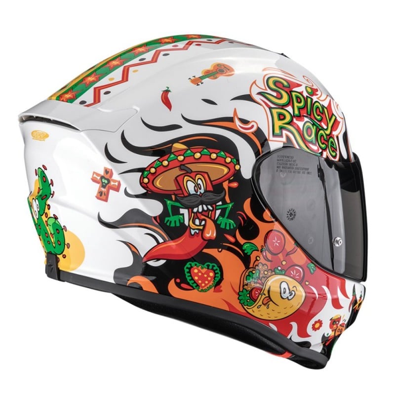 SCORPION EXO-JNR Air Yucatan blanco / naranja / negro