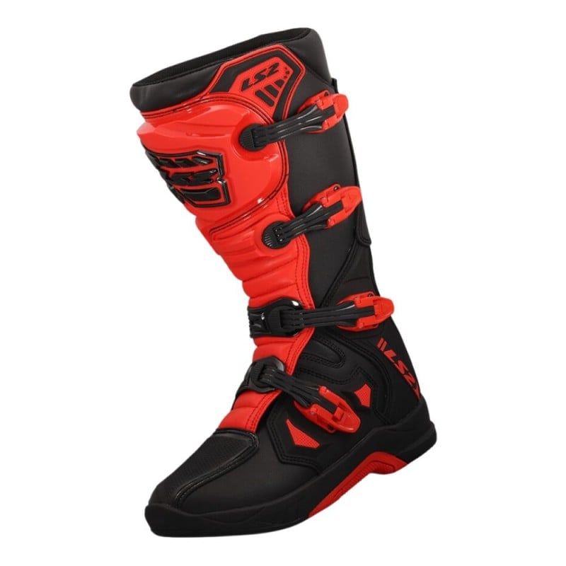 Botas LS2 Raptor preto / vermelho