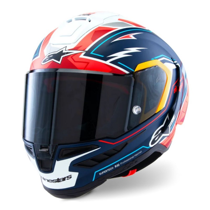 Casco ALPINESTARS Supertech R10 Acosta LE azul / rojo / blanco mate