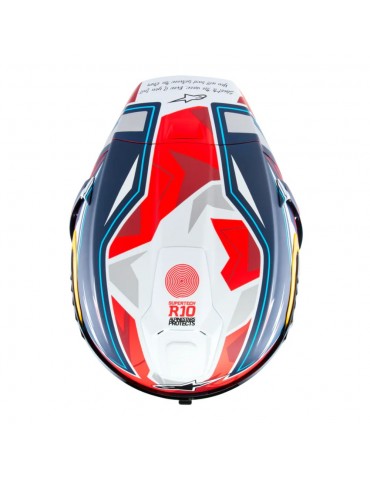 Casco ALPINESTARS Supertech R10 Acosta LE azul / rojo / blanco mate