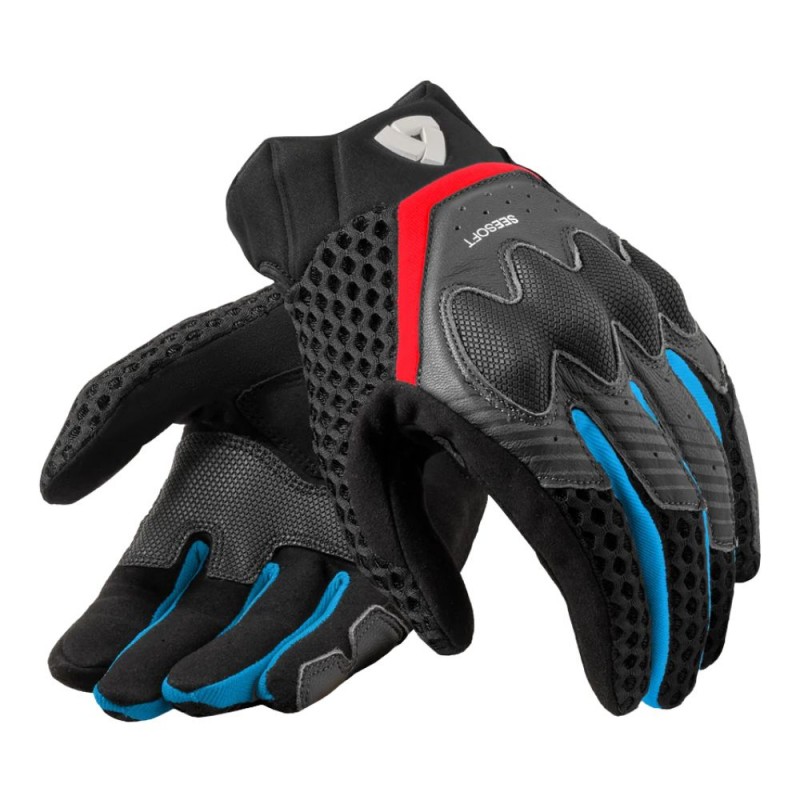 Gloves REVIT Veloz red / blue