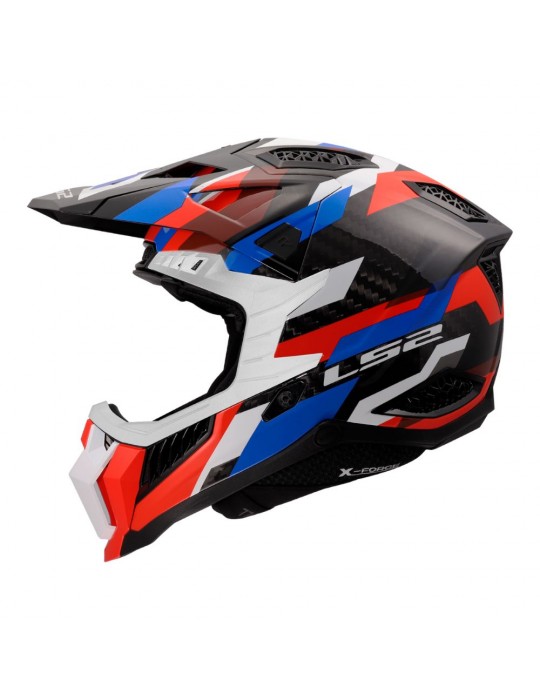 Helmet LS2 MX703 X-Force Phantom white / blue / red 06