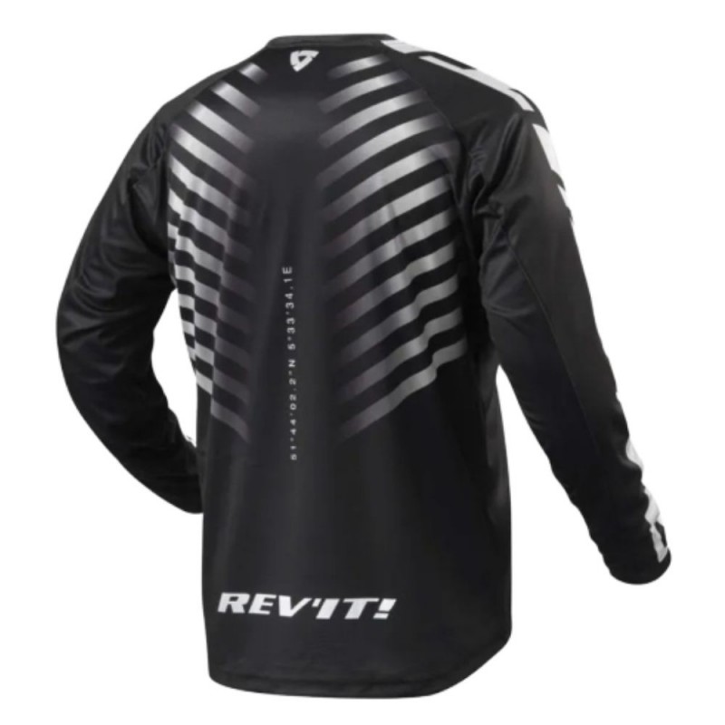 Camiseta REVIT Rough negro / blanco