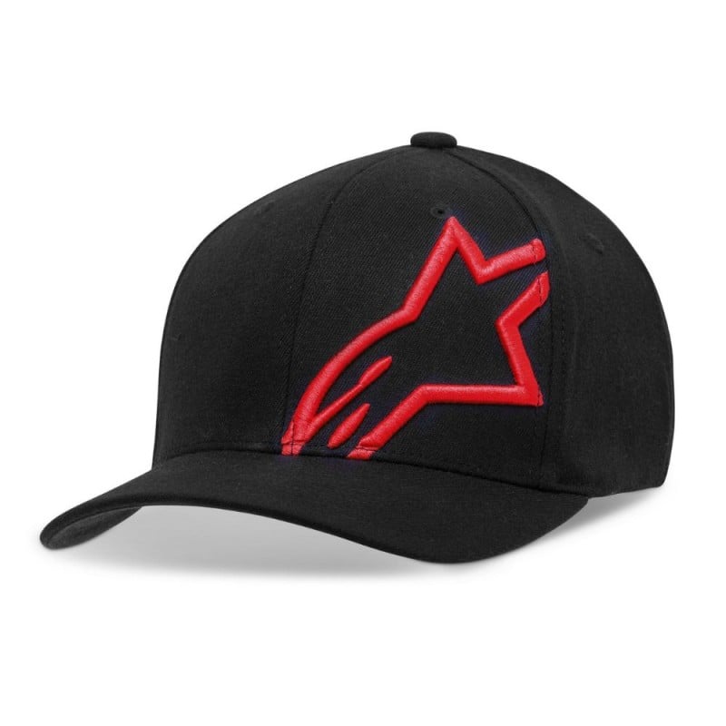 Gorra ALPINESTARS Corp Shift 2 Flexfit negro / rojo