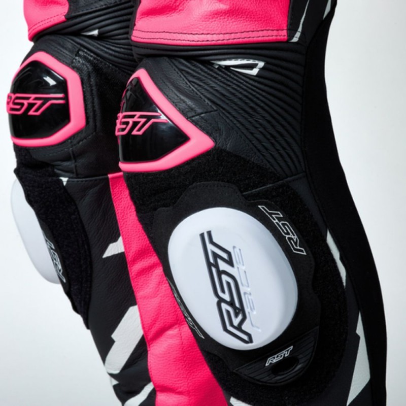 Suit RST PRO Series EVO Airbag rosa néon / branco