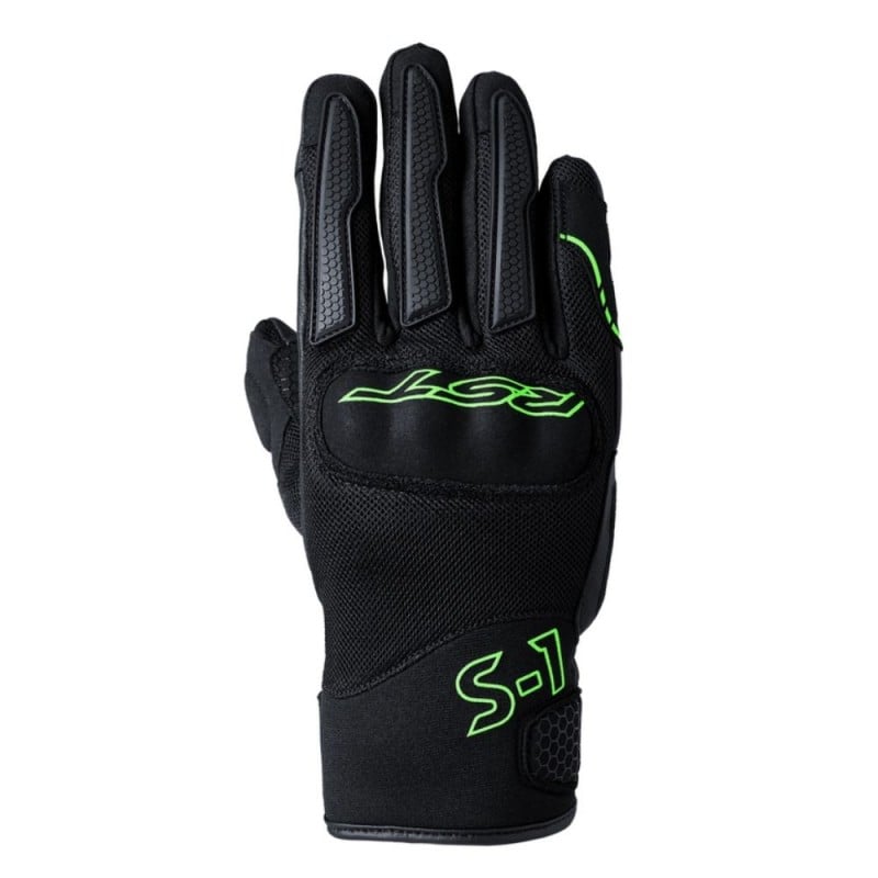Gloves RST S-1 Mesh black / neón green